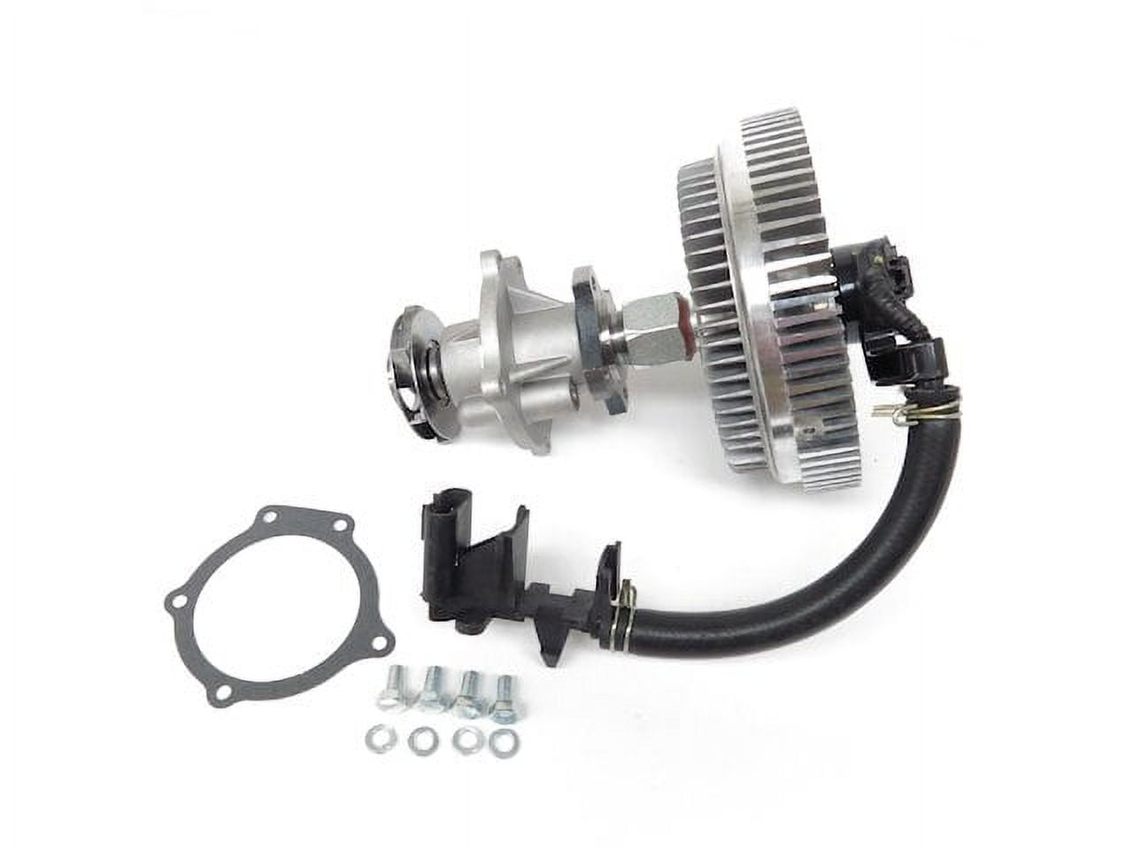 Engine Water Pump with Fan Clutch - Compatible with 2002 - 2007 Chevy ...