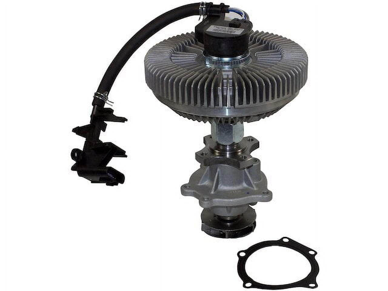 Engine Water Pump with Fan Clutch - Compatible with 2002 - 2009 Chevy ...