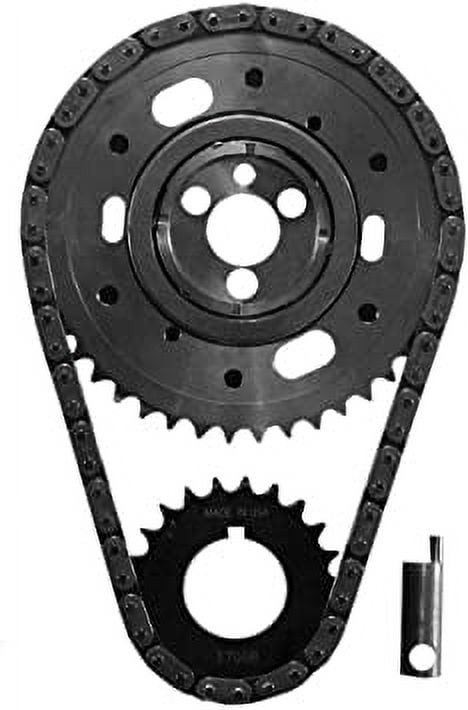 Engine Works 10078 Adj. Billet Double Roller Timing Set, SB Chevy 350/ ...
