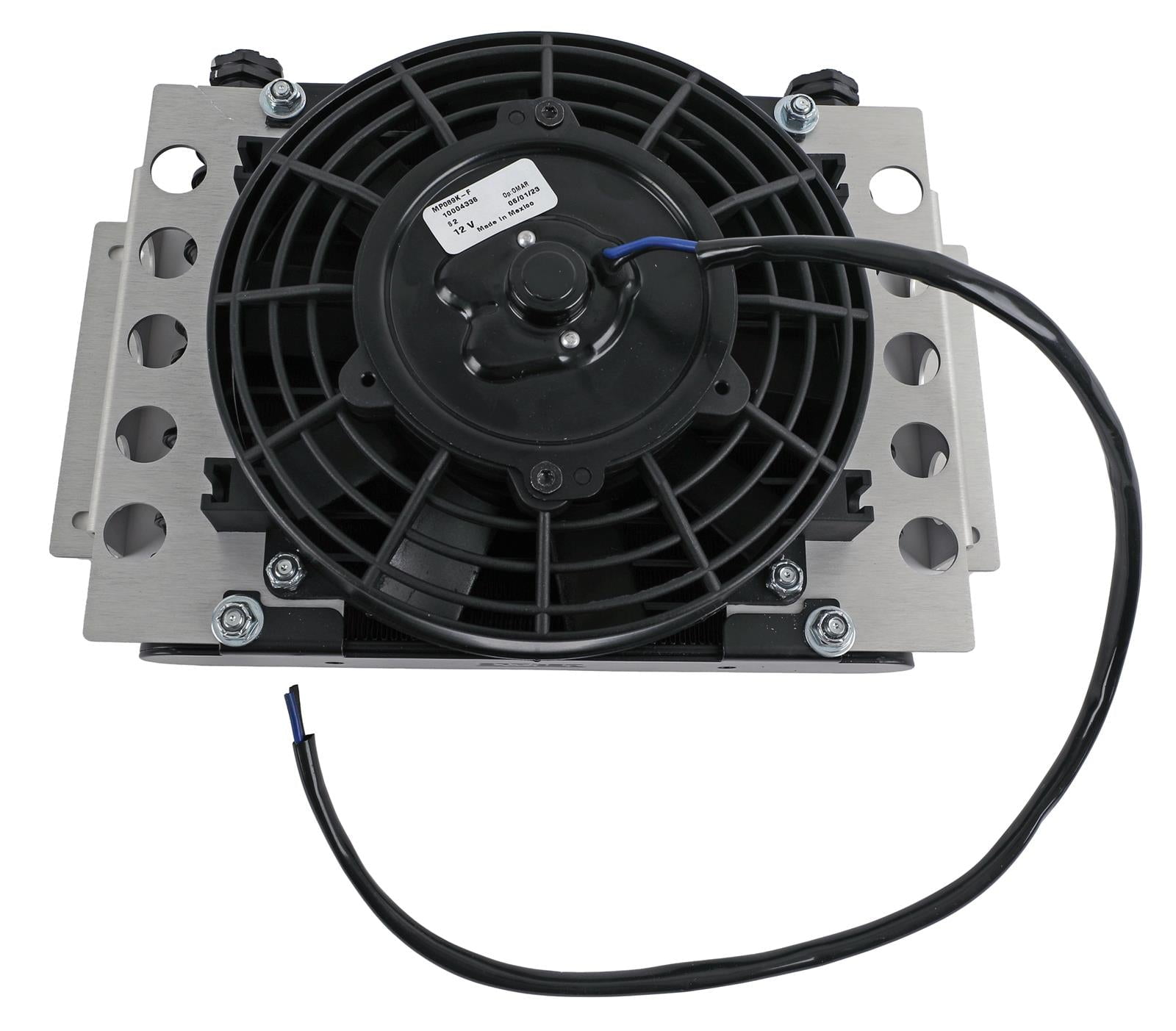 Engine Works 13750 Stacked Plate Remote Oil Cooler W/Fan 06AN & 08AN ...