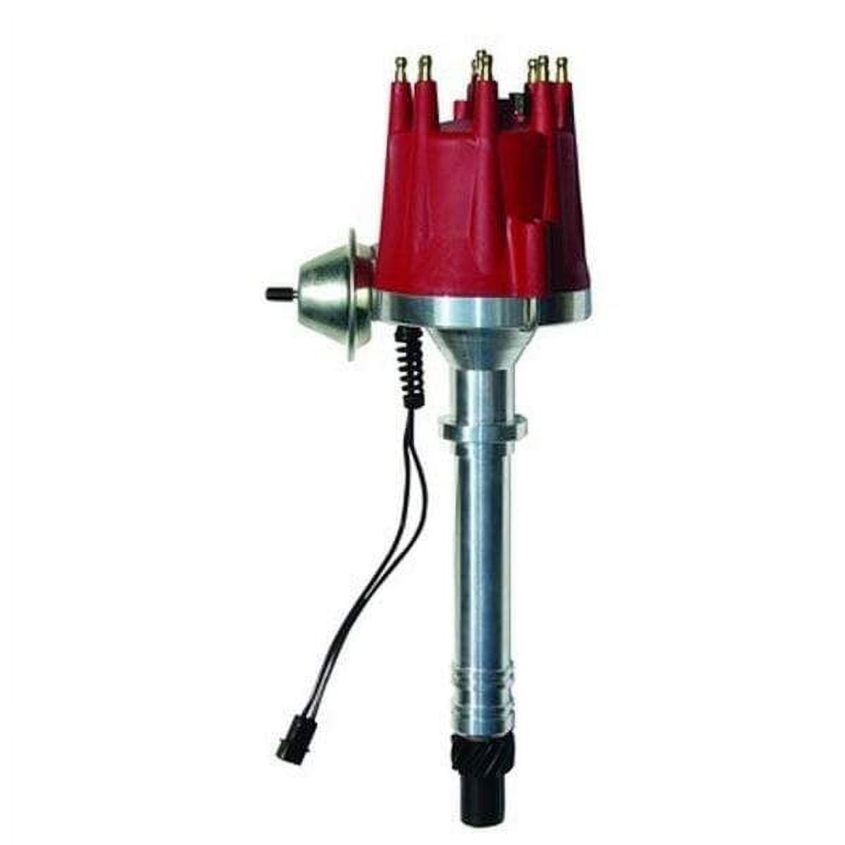 Engine Works 1VAC Billet Red Cap HEI Race Distributor SB/BB Chevy w ...