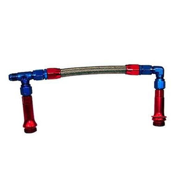 Engine Works 43139 Stainless Dual Feed Fuel Line, -6AN Holley 4150 ...