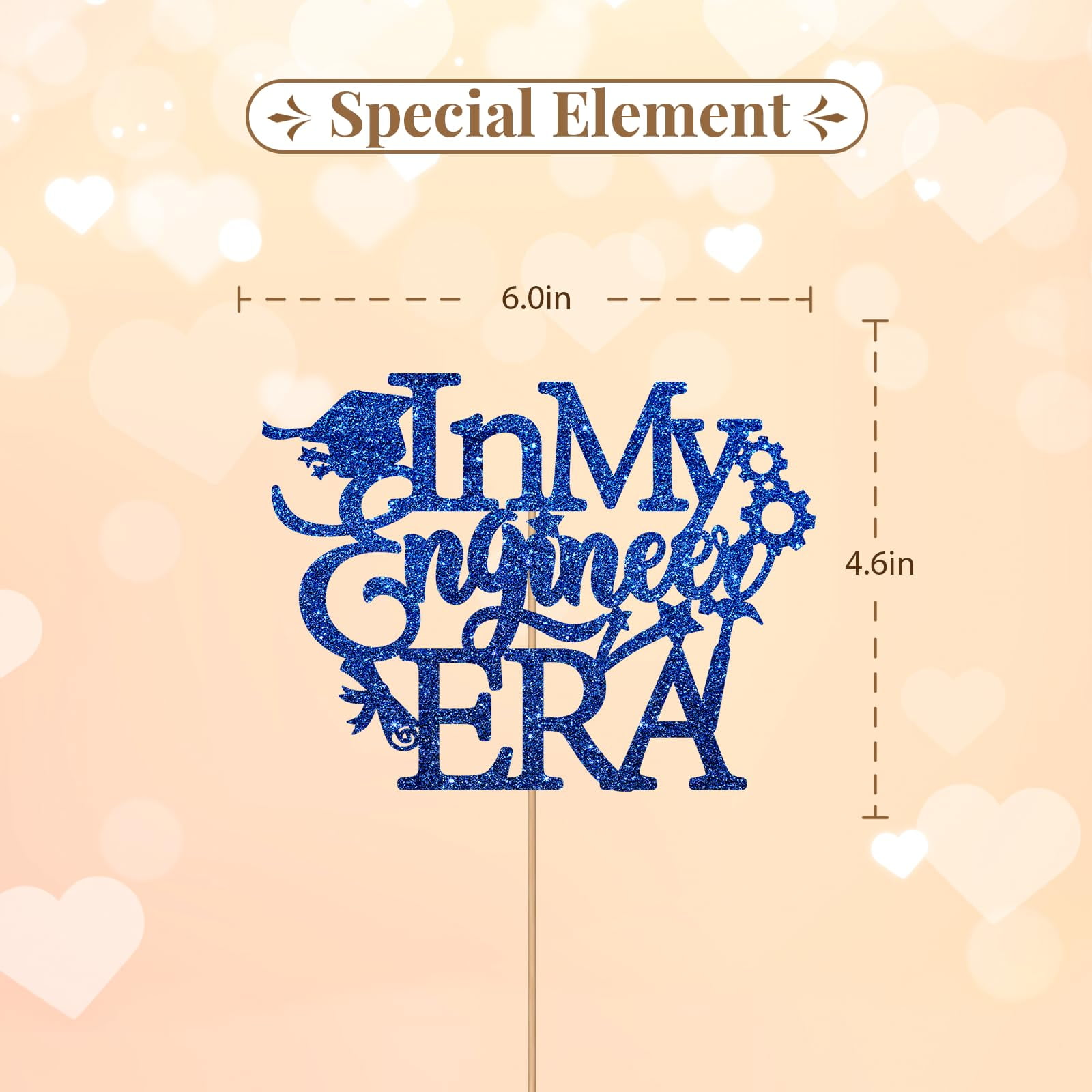 In My Engineer AJH3 Era Cake Topper, Future Engineer Cake Decor, Blue ...