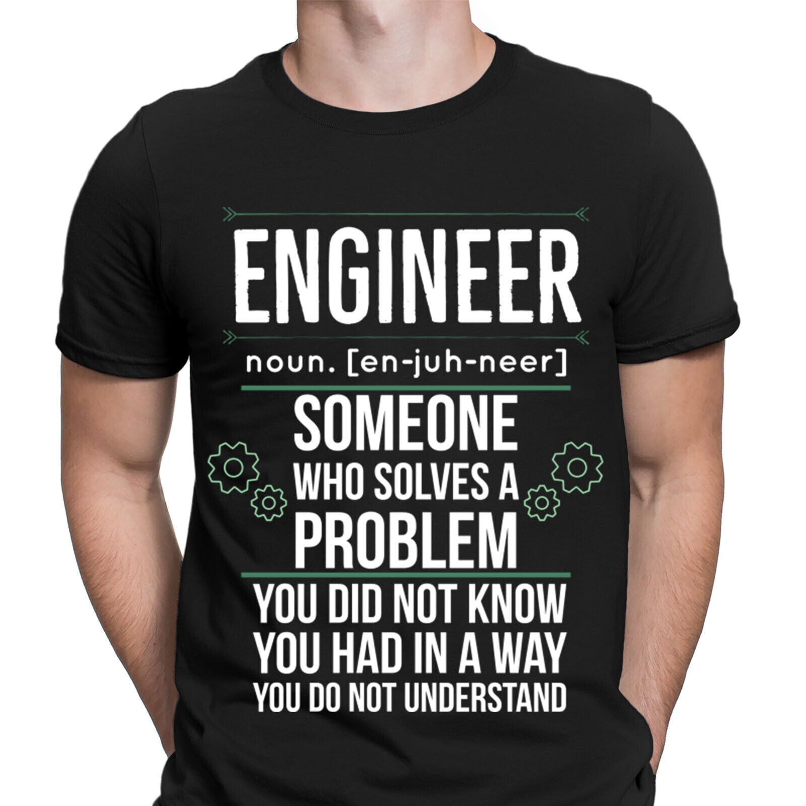 Engineer Definition Funny Humor Novelty Mens T-Shirts Tee Top #NED ...
