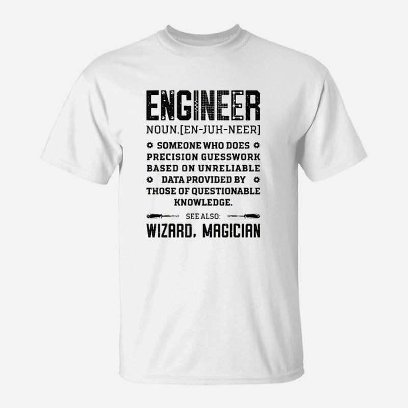 Engineer Definition Noun Engineering Dictionary TShirt - Walmart.com