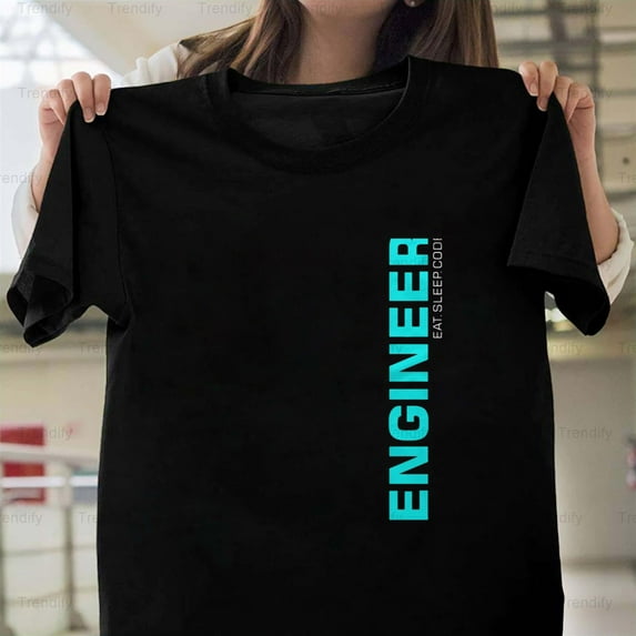 Engineer Eat Sleep Code Developer Senior IT Funny Sarcastic H27933 T ...