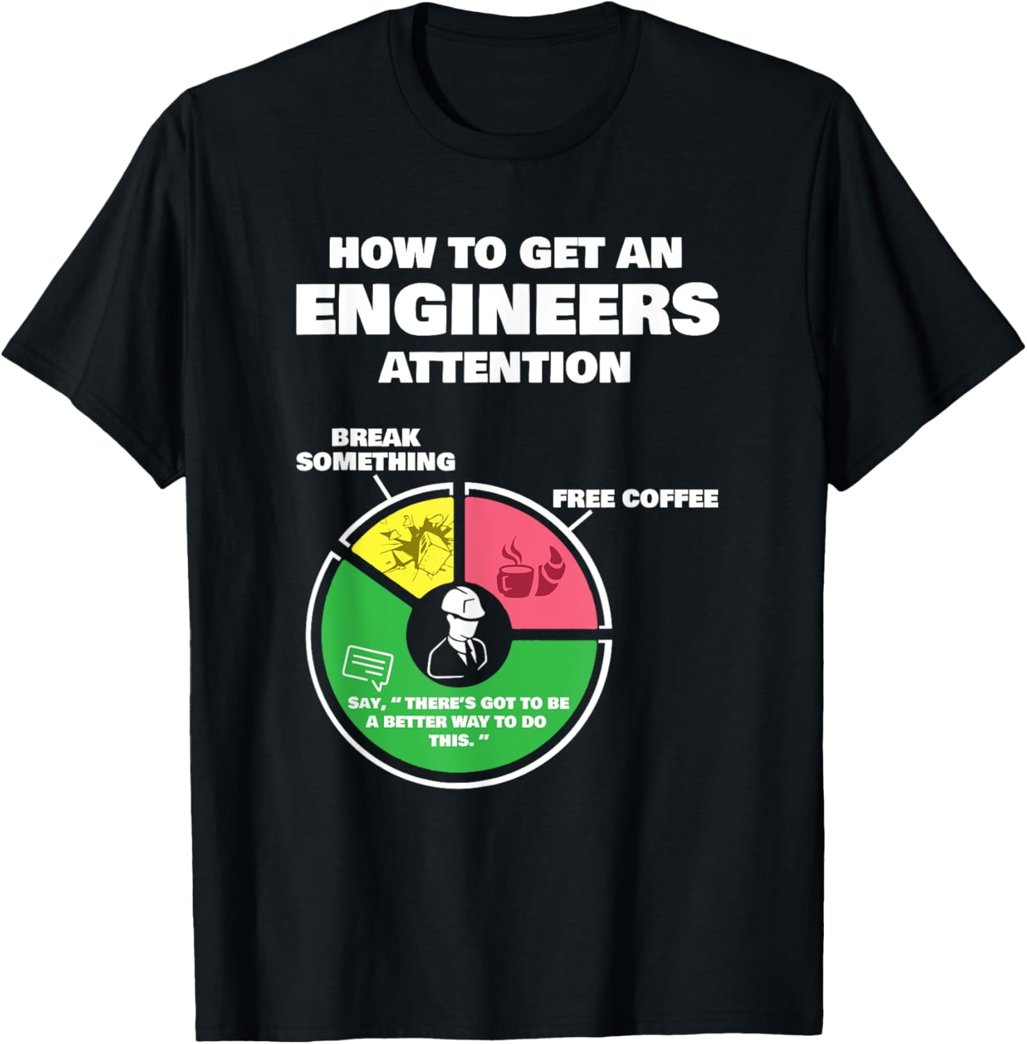 Engineer Engineering Gifts - How To Get Engineers Attention T-Shirt ...