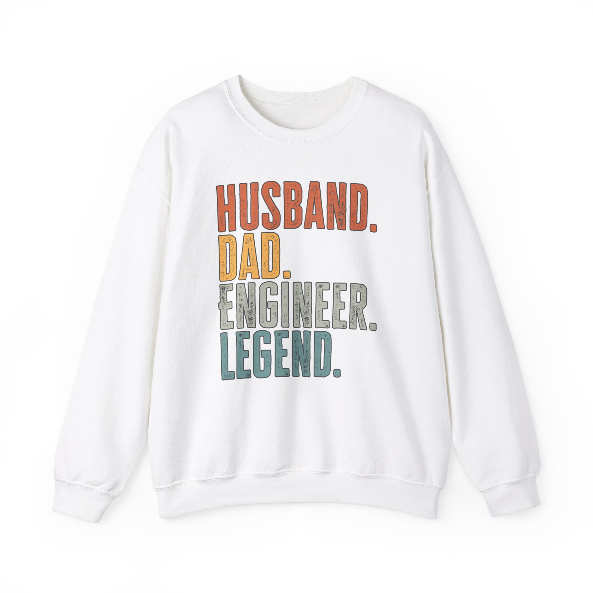 Engineer Husband Dad Engineering Sweatshirt Gifts Crew Neck Shirt Long - Walmart.com
