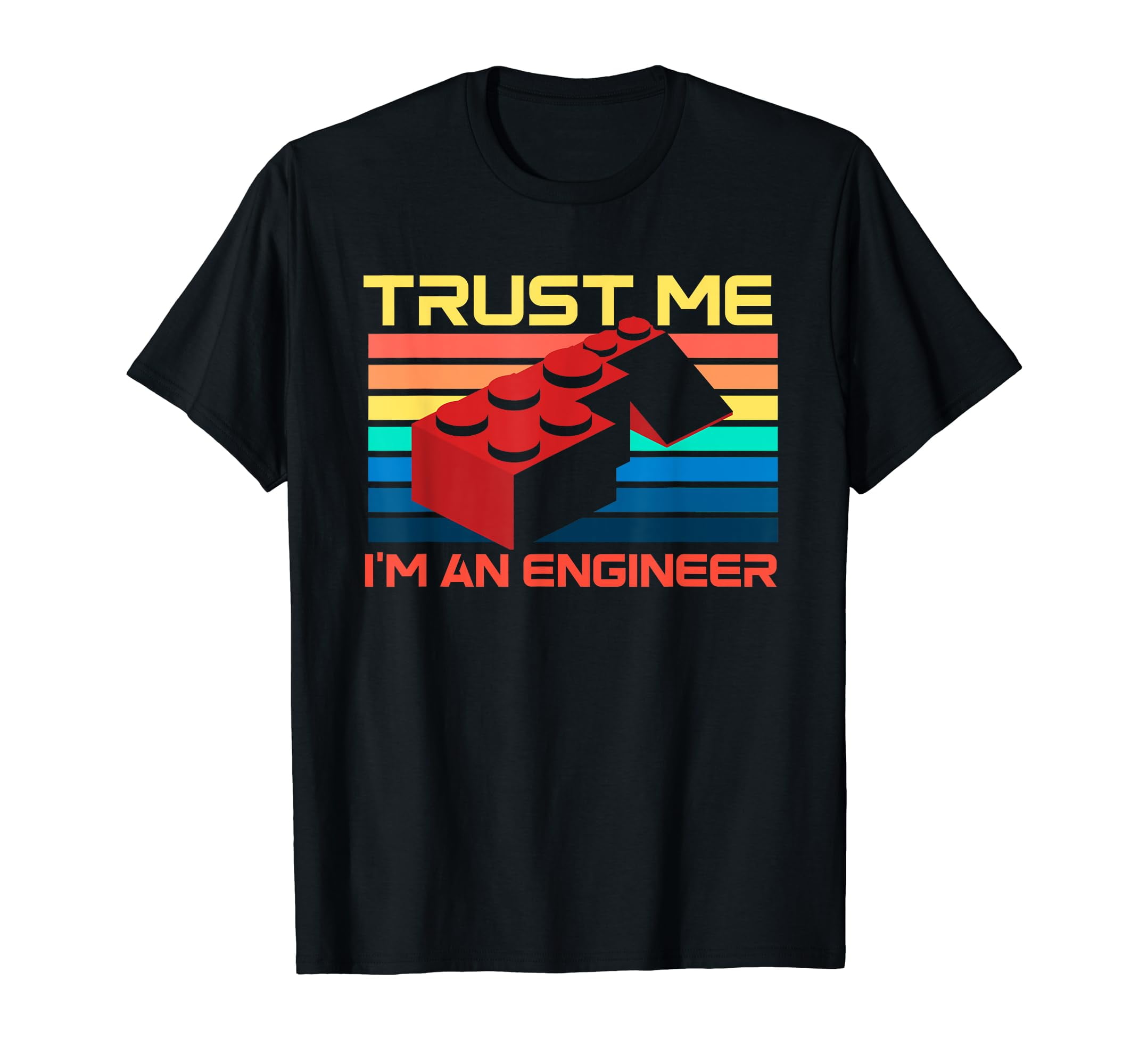 Engineer Master Builder Building Blocks Bricks Bricklayer T-Shirt ...