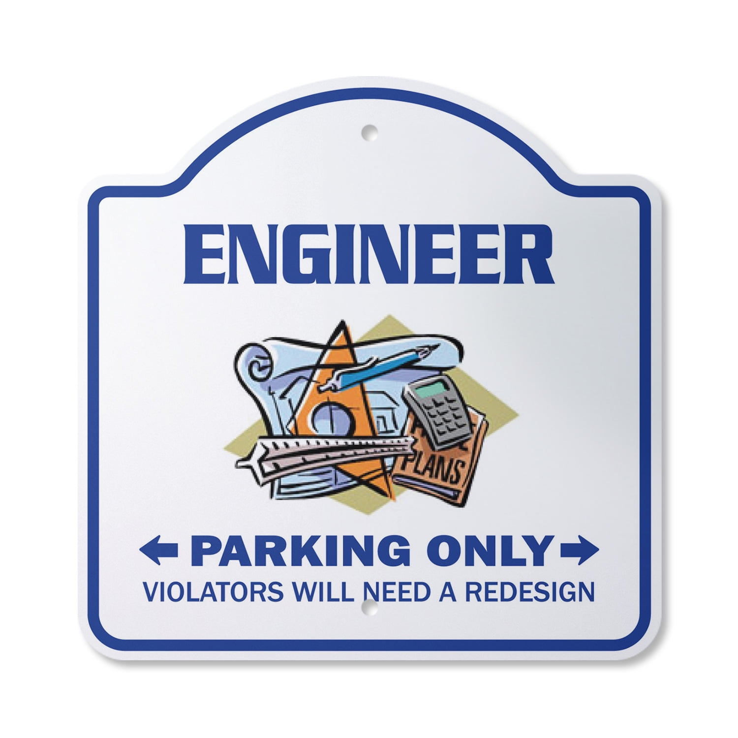 Engineer Parking 10” x 10” Sign | Indoor/Outdoor Plastic | SignMission ...