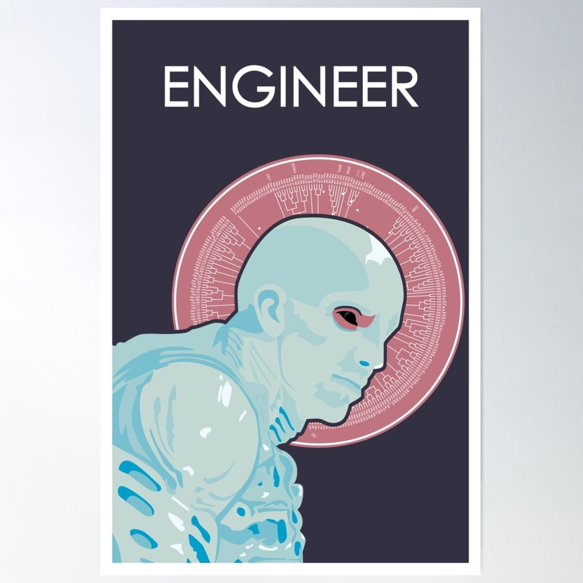 Engineer (Prometheus) Poster Wall Art, Modern Wall Decor For Living ...