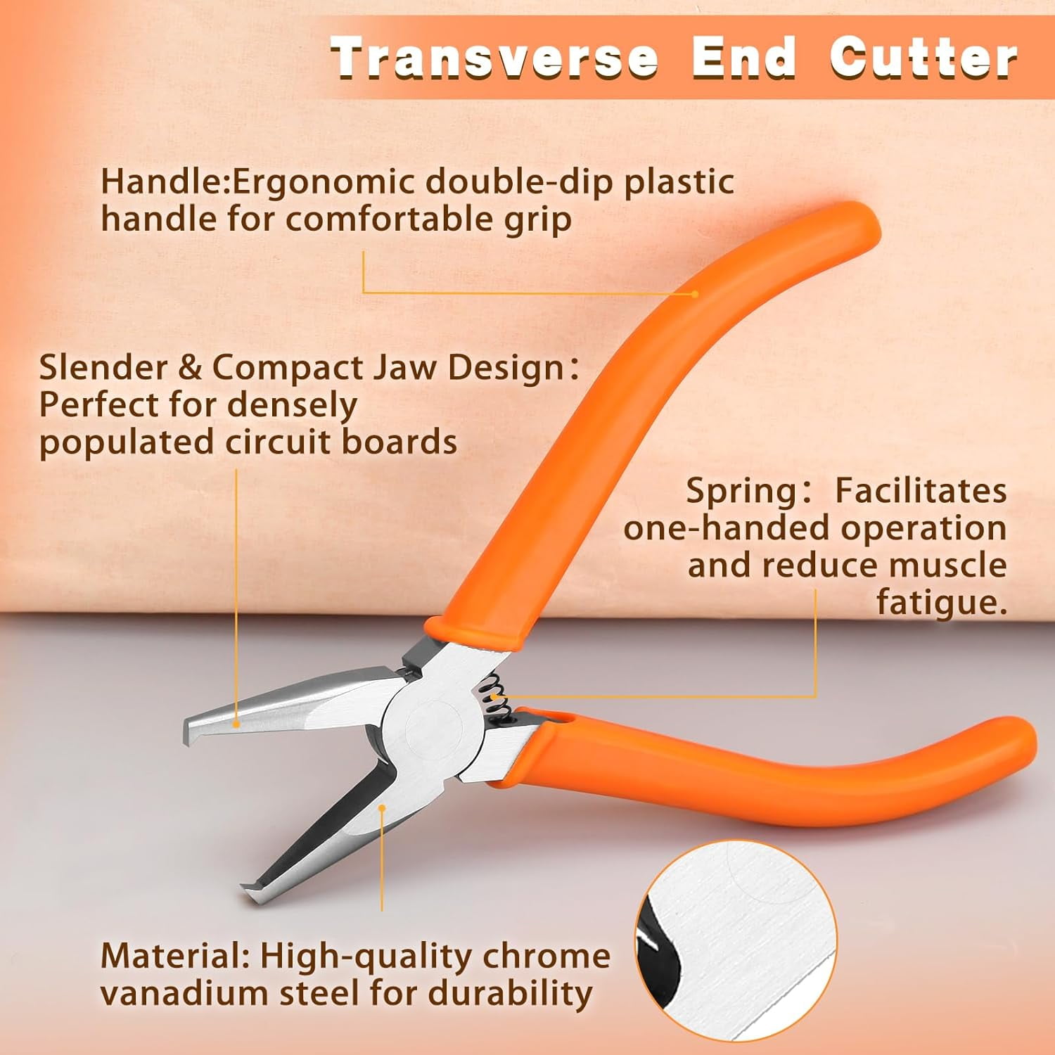Engineer Tip Cutter with 90 Degree Ultra-Sharp Blade, Transverse End ...