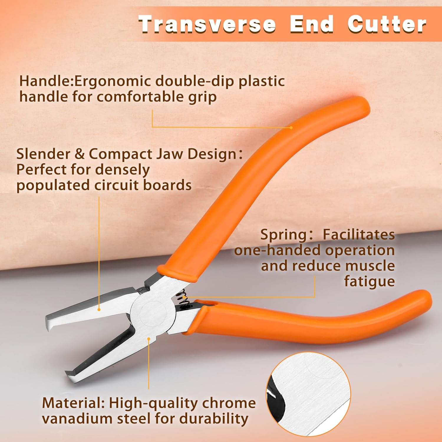 Engineer Tip Cutter with 90 Degree Ultra-Sharp Blade, Transverse End ...