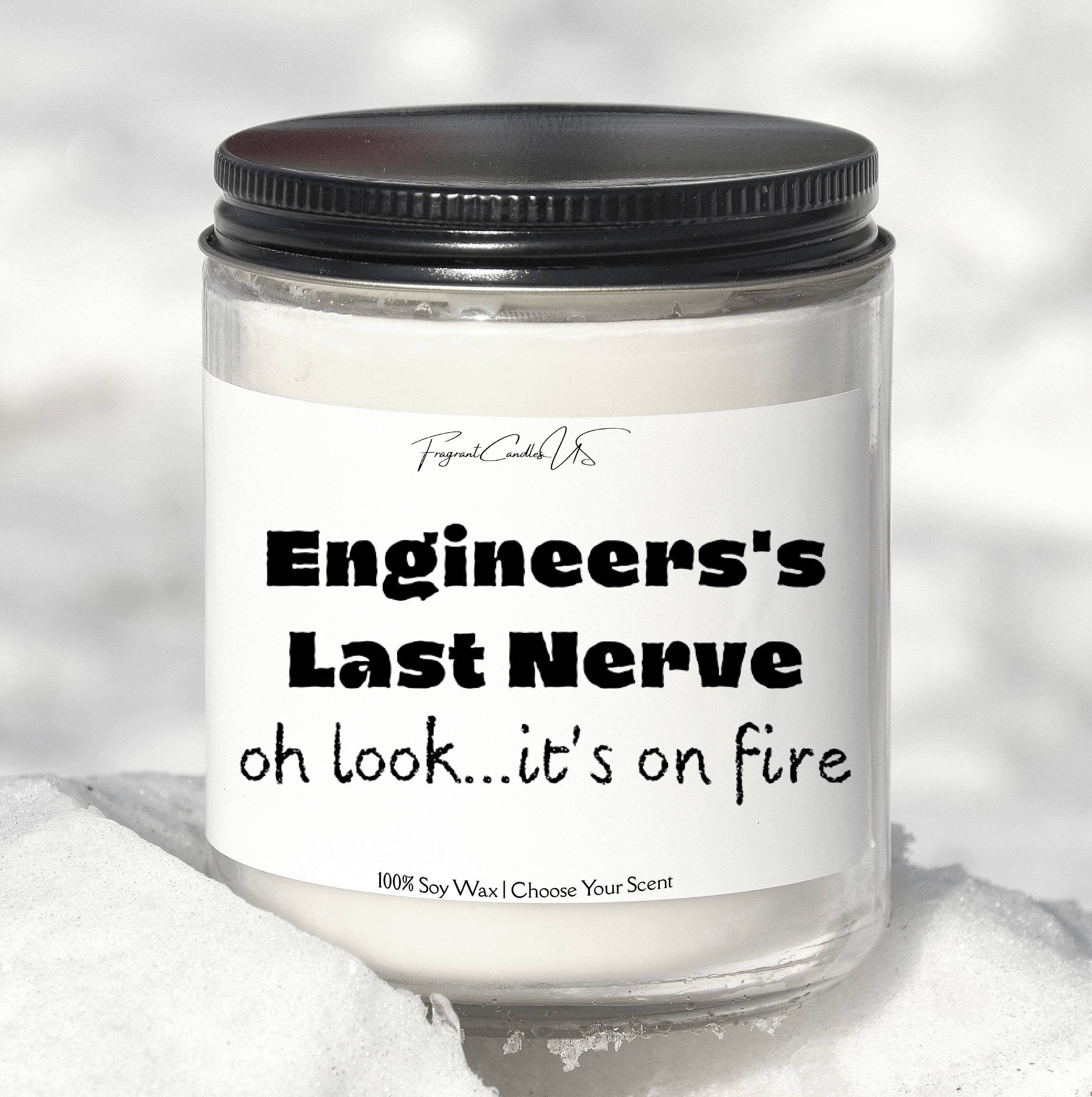 Engineer's Last Nerve, Funny Gift for Engineer, Graduation Gift for ...