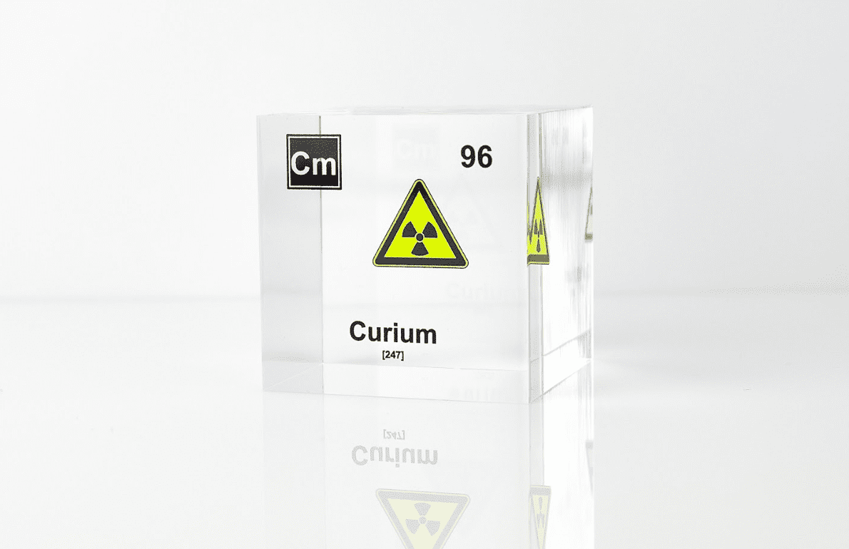 Engineered Labs Educational Curium Element Cube Display Clear Acrylic ...