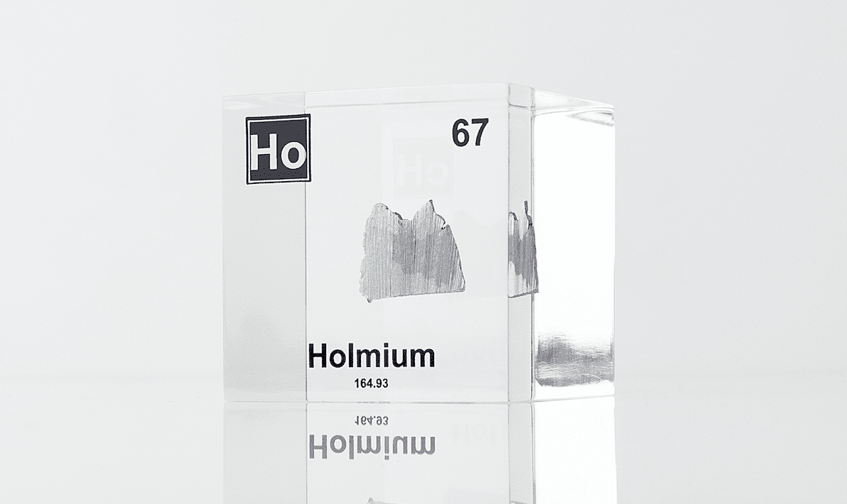 Engineered Labs Educational Holmium Element Cube Display Clear Acrylic ...