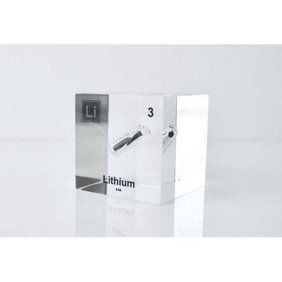 Engineered Labs Educational Lithium Element Cube Display Clear Acrylic USA - Walmart.com