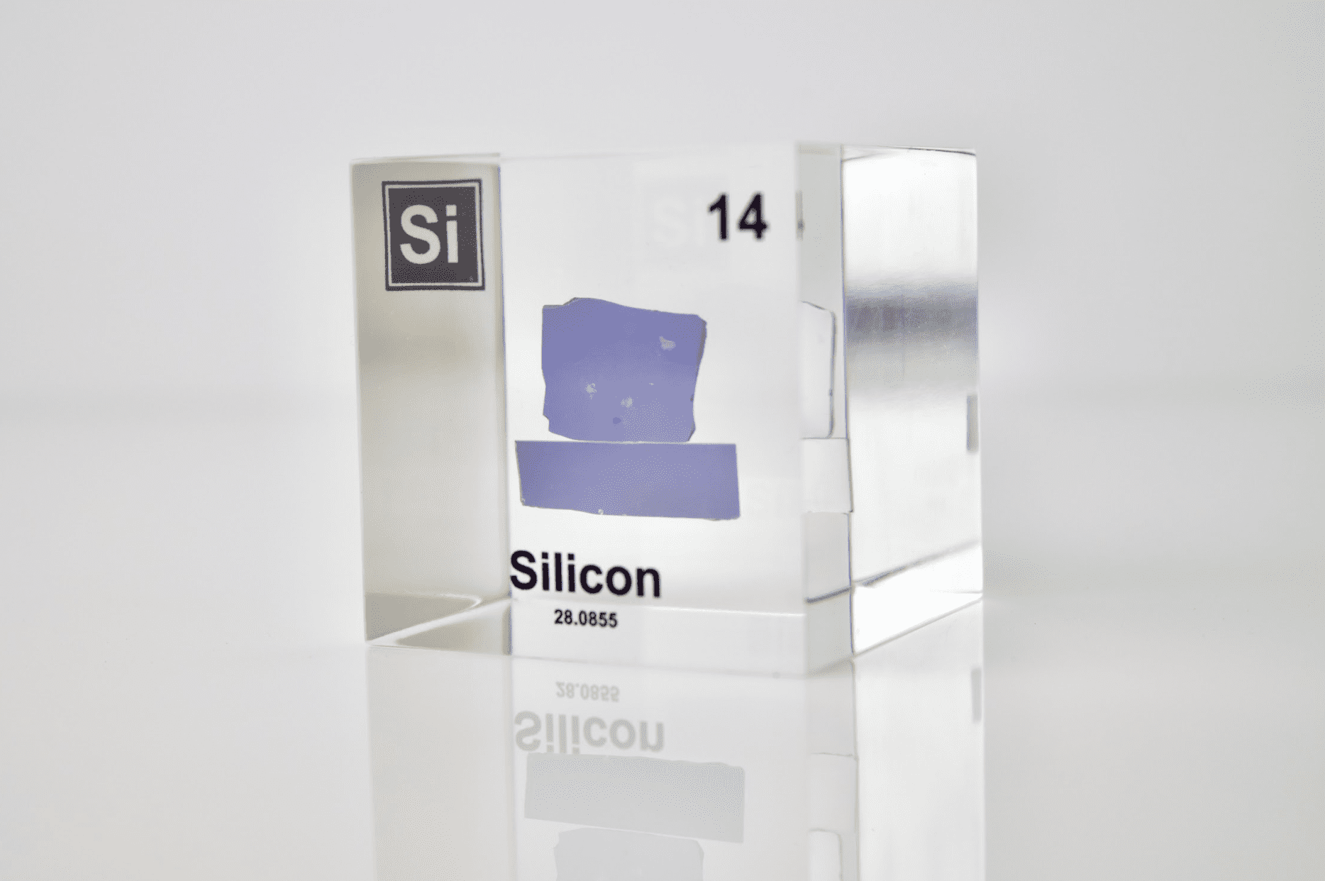 Engineered Labs Educational Silicon Element Cube Display Clear Acrylic ...