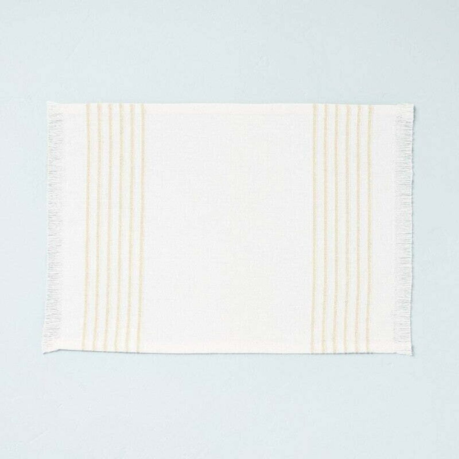 Engineered Tick Stripe Two Tone Placemat Gold - Hearth & Hand with ...