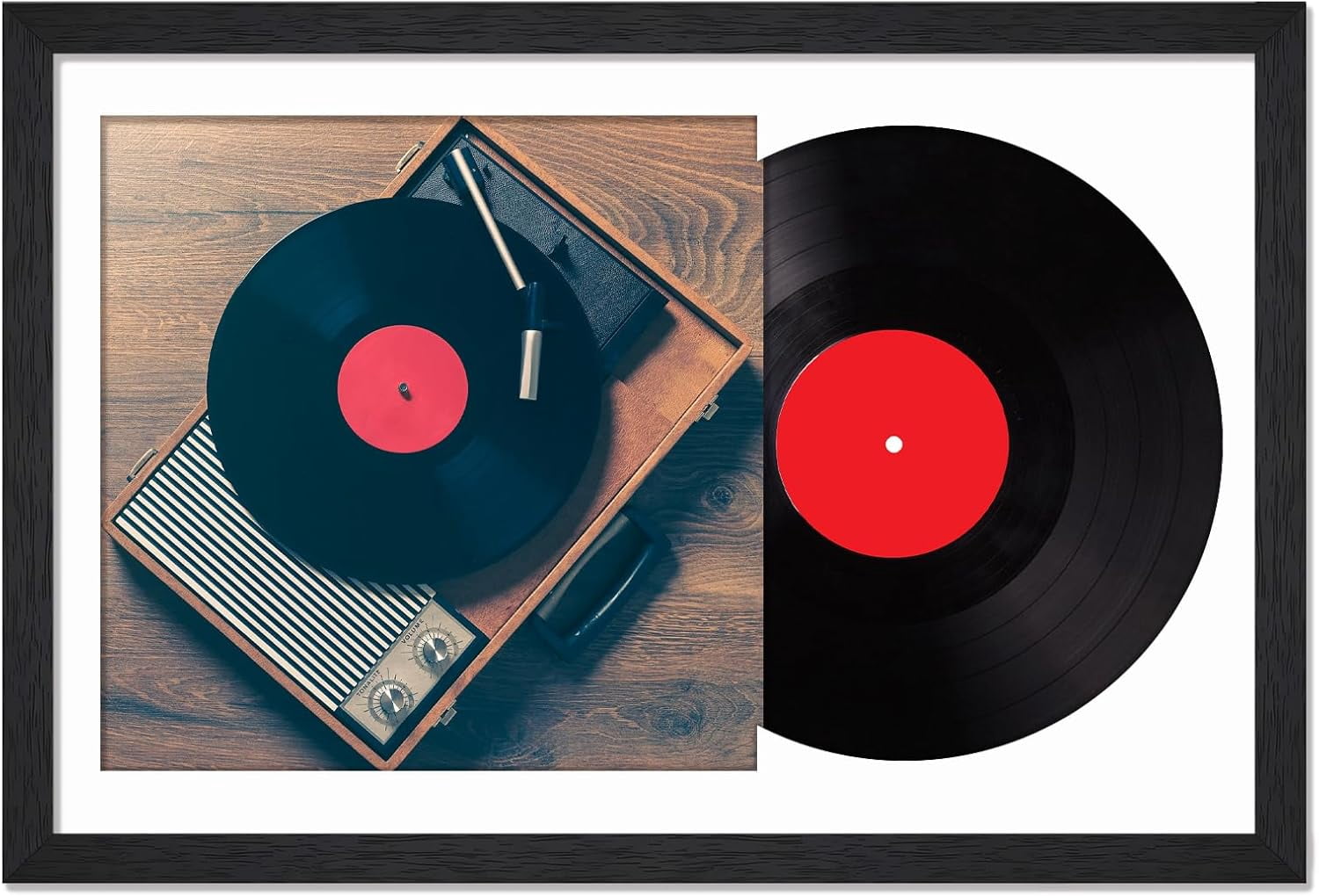Engineered Wood Vinyl Record Frame for the Wall Display Album Cover ...