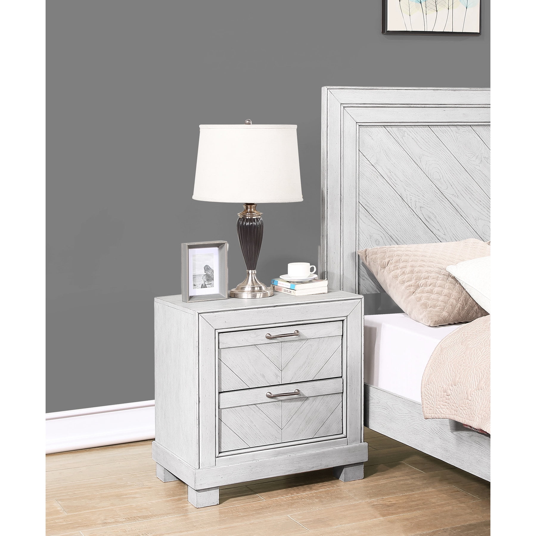 Engineered Woods & Oak Veneers - Small Space Nightstand for ...