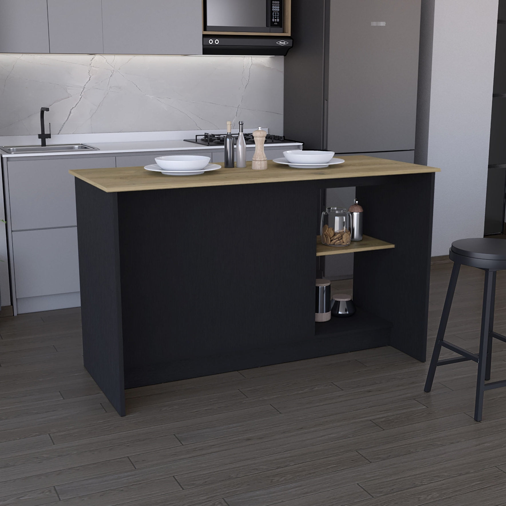 Engineered wood construction - Two inner shelves in cabinet - Kitchen ...