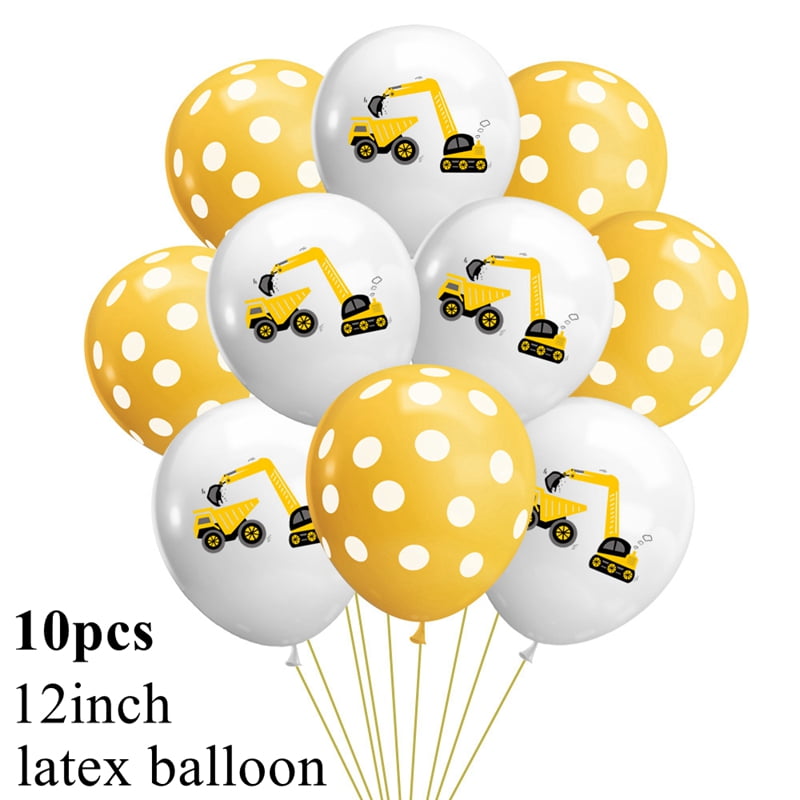 Engineering Construction Cake Topper 0-9 Birthday Party Tractor Truck ...