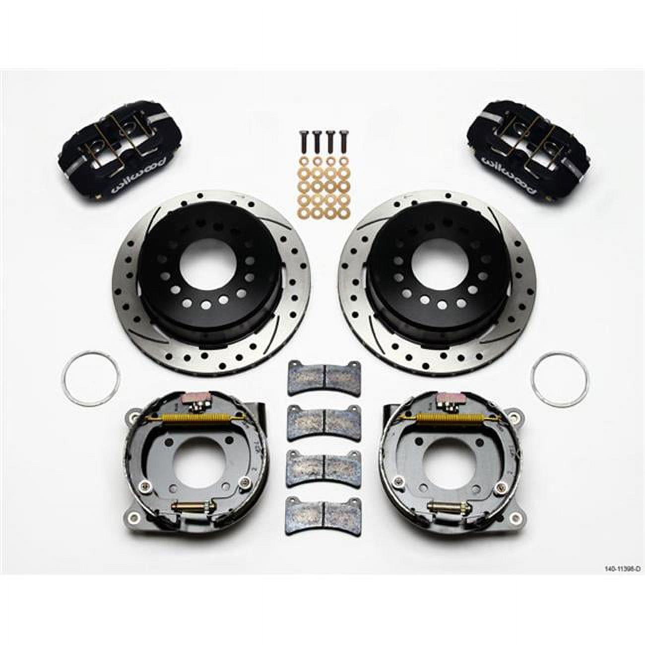 Engineering Dynapro Brake System Rear 4 Piston Caliper 11 in. Solid ...