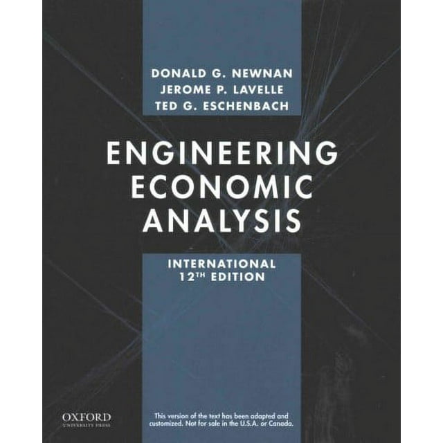 Engineering Economic Analysis - Walmart.com