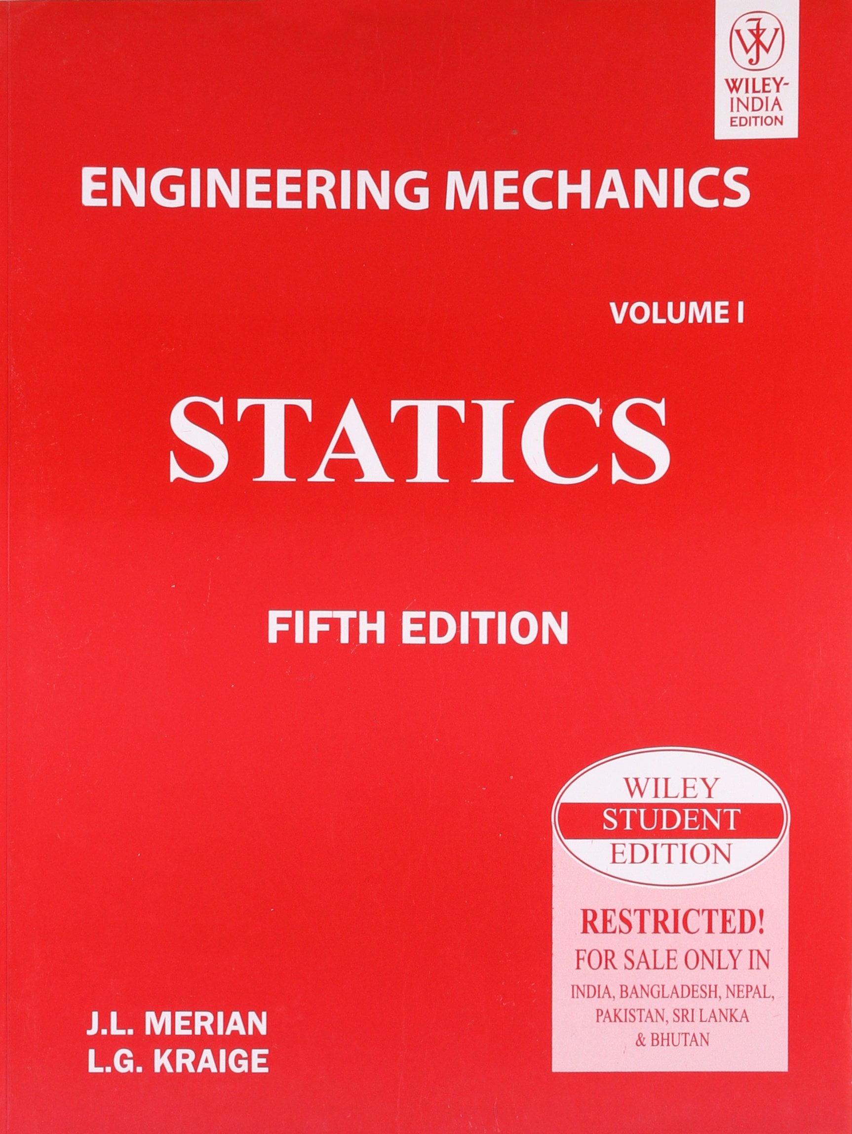 Engineering Mechanics: Statics- Vol.1 - Meriam - Walmart.com