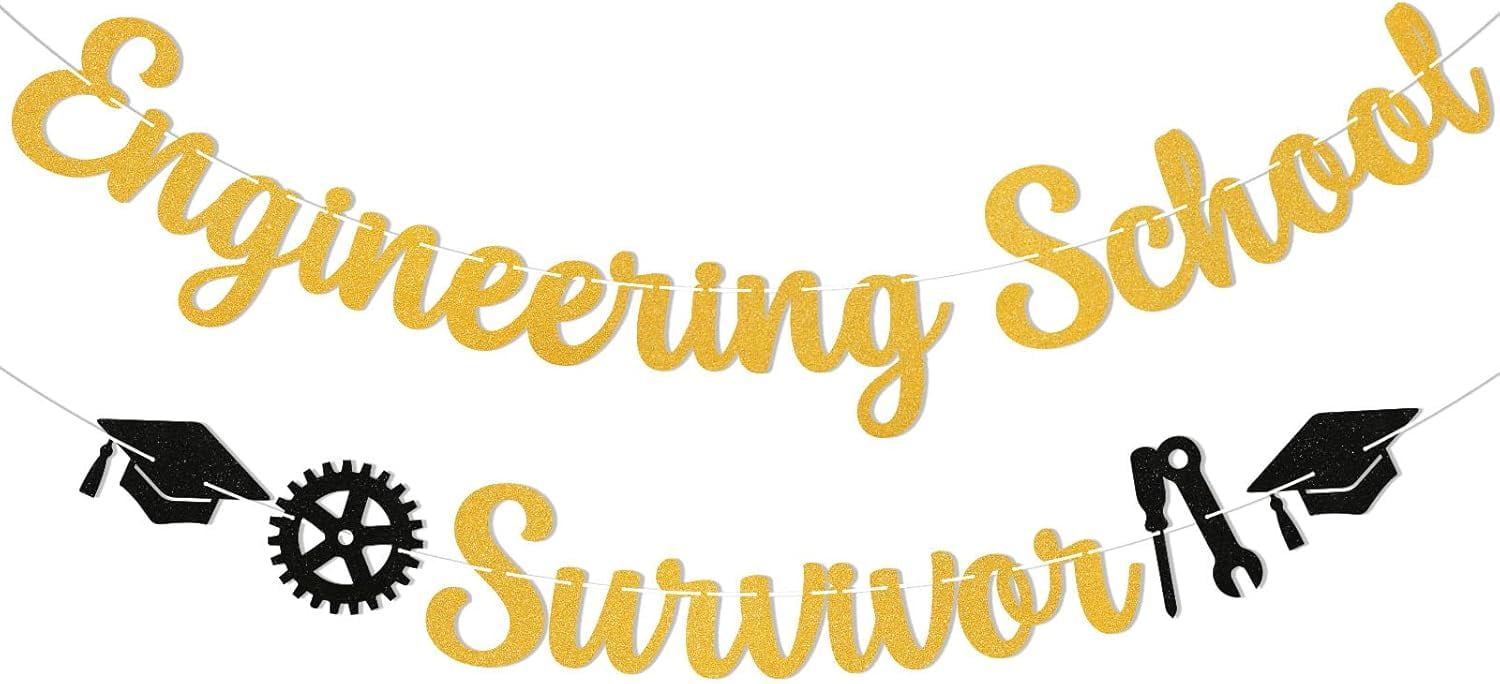 Engineering School Survivor Banner - Congrats Engineer Banner, 2025 ...