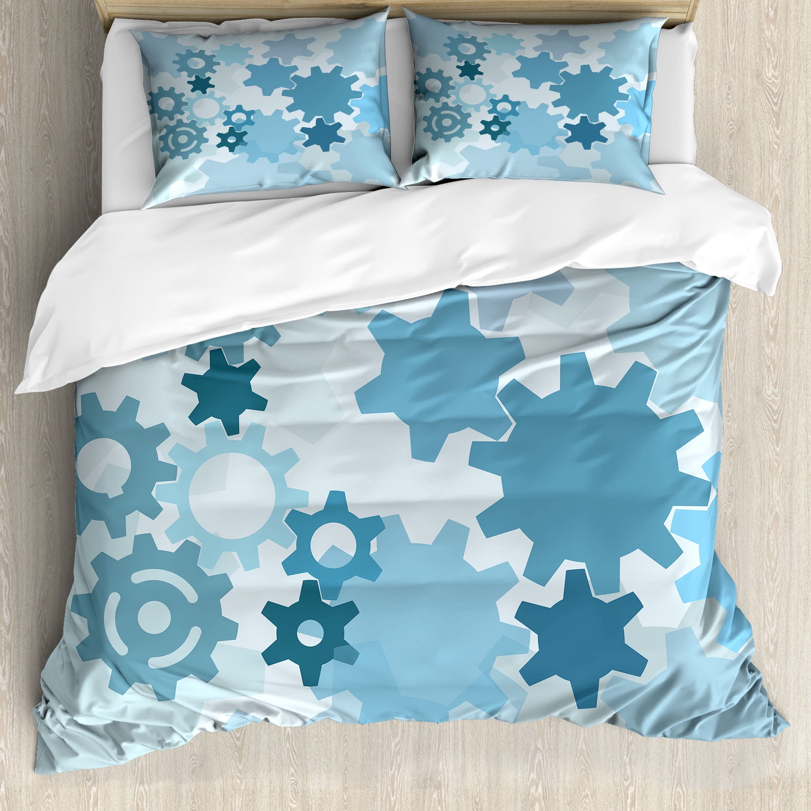 Engineering Theme Duvet Cover Set, Machine Tech Industry Related ...