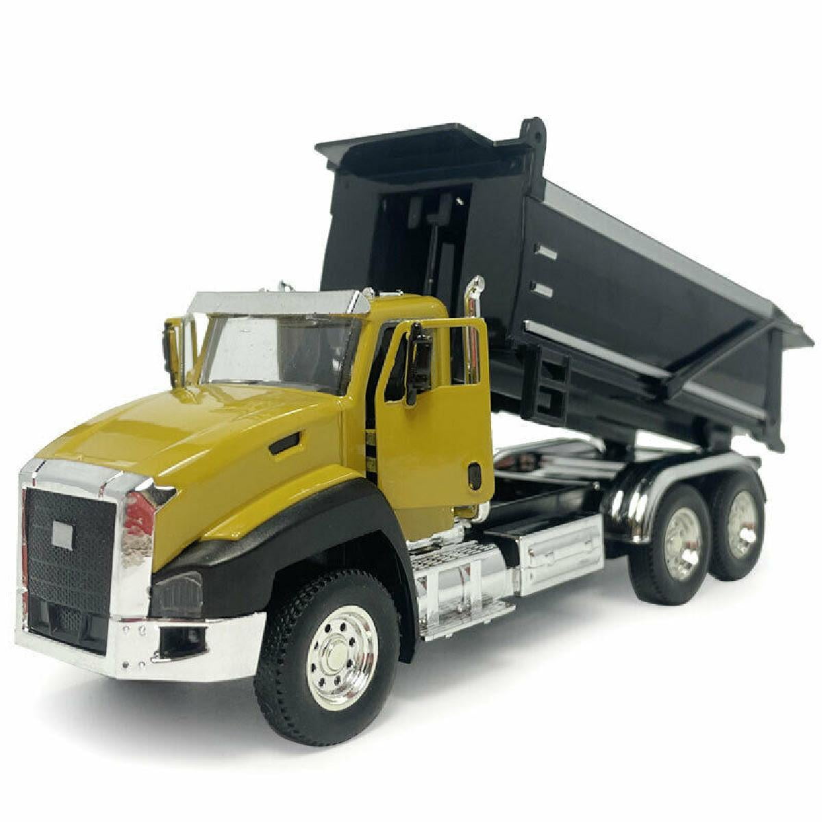 Engineering Truck Dump Truck Construction Model Car Diecast Pull Back ...