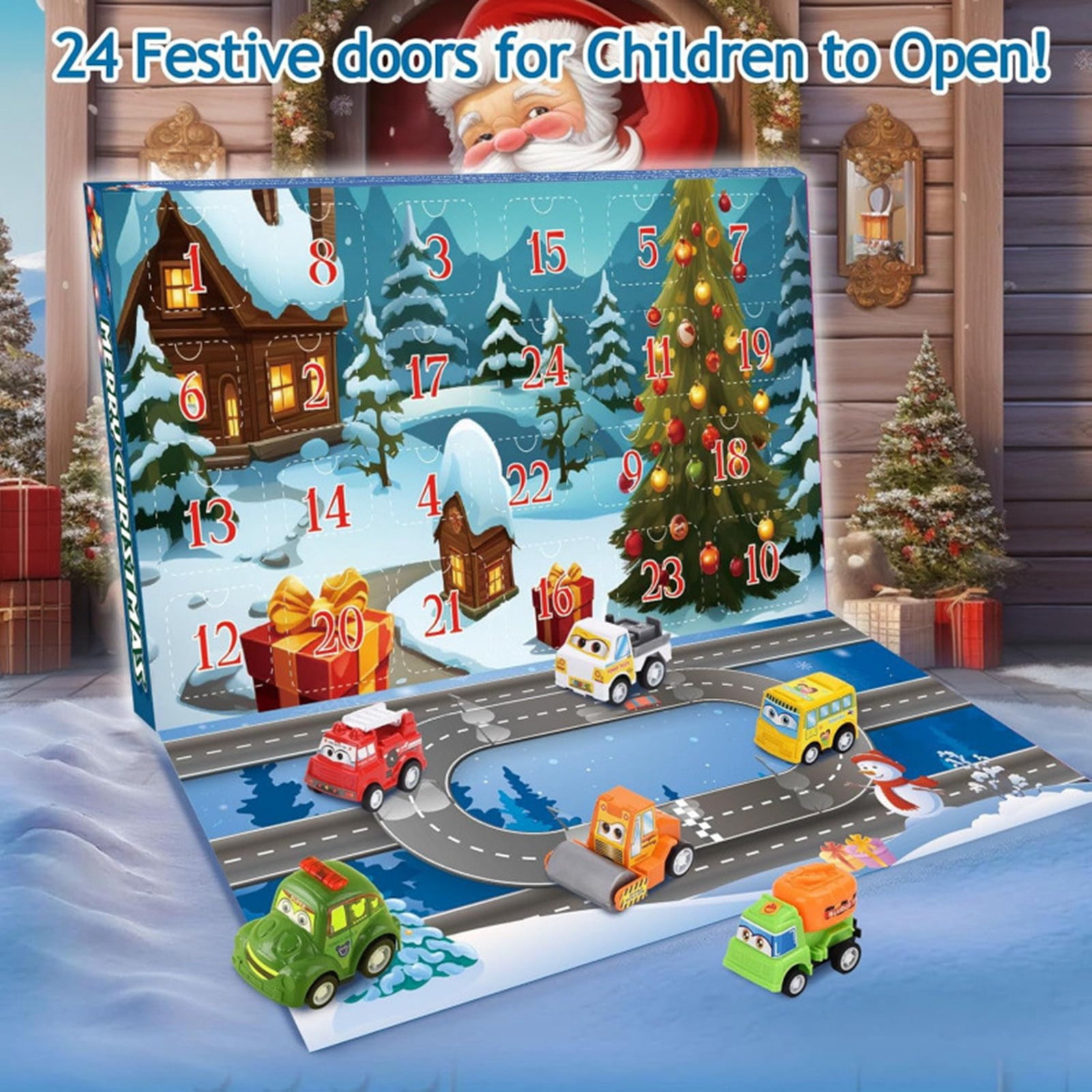Engineering Vehicle Advent Calendar - 24 Christmas Decorations ...
