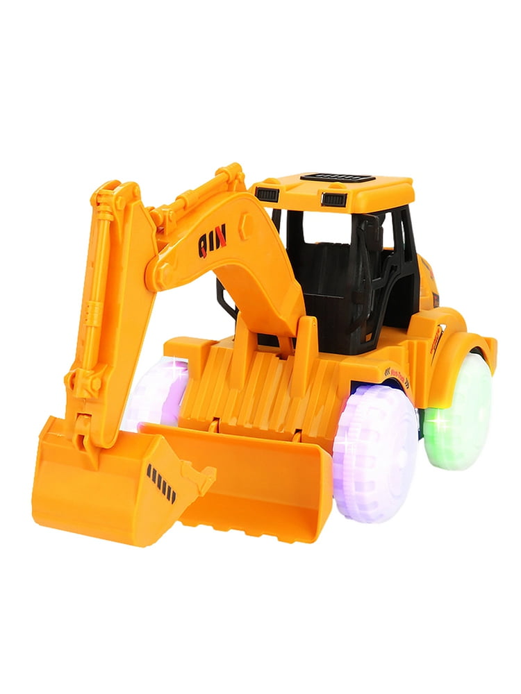 Engineering Vehicle Toy Excavator Bulldozer Toy with Music And Lights ...
