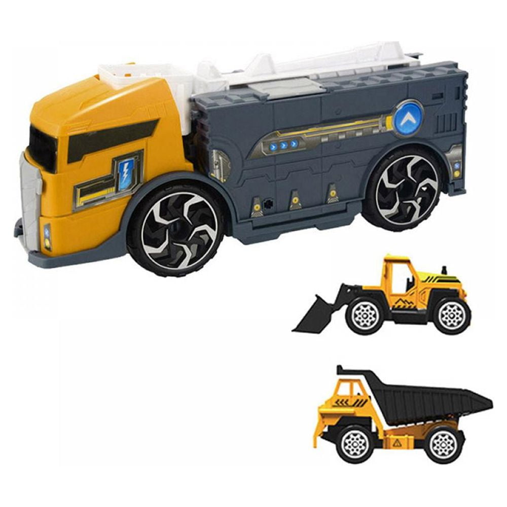 Engineering Vehicle with Toy Set, Mini Die-cast Engineering Vehicle in ...