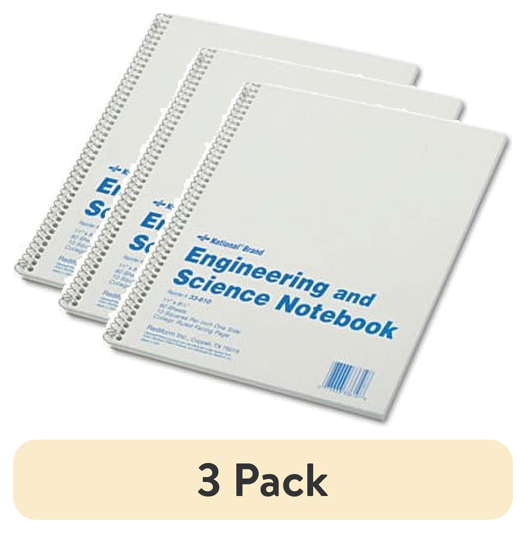 (3 pack) Engineering and Science Notebook 10 sq/in Quadrille Rule, 11 x ...