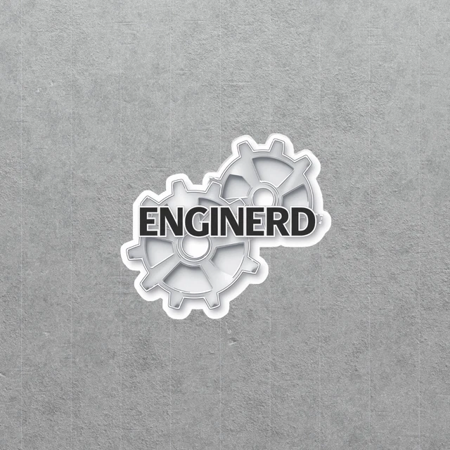 Enginerd Engineering Nerd Vinyl Sticker Stem Laptop Decalphone Decal ...
