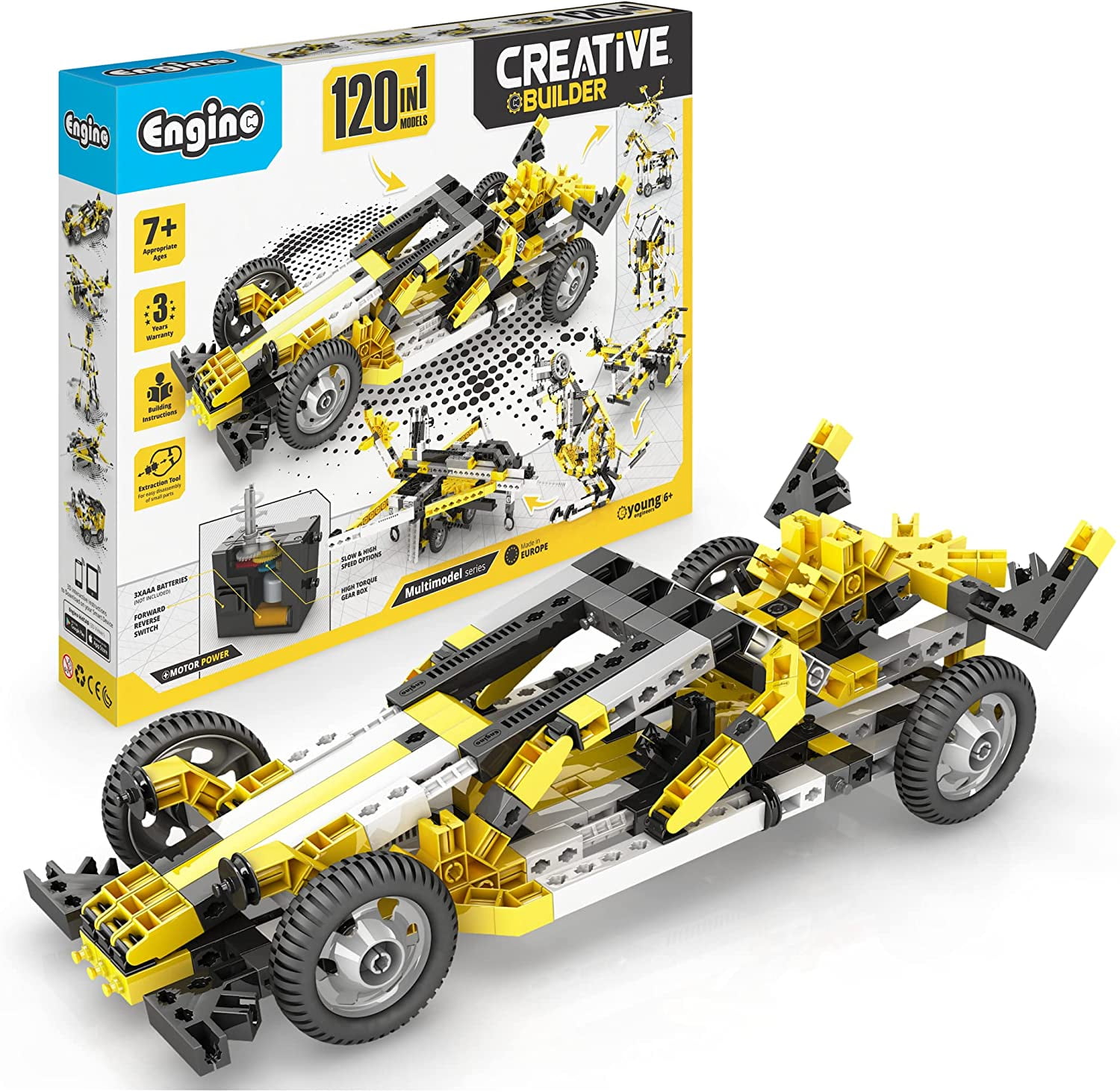 Engino- STEM Toys, 120 Motorized Models, Construction Toys for Kids 7 ...