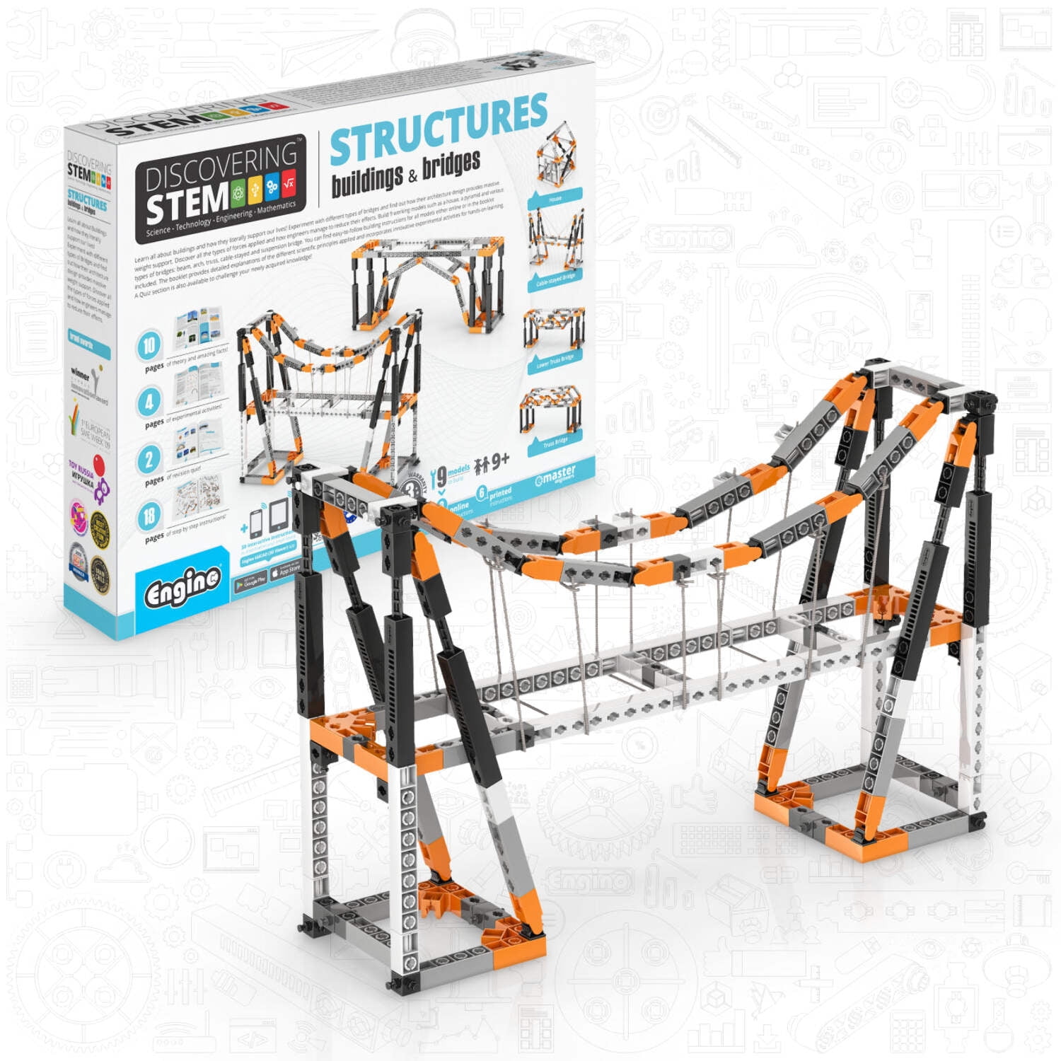 Engino STEM Toys: Engineering Play Builder Set for Kids 9+, Buildings ...