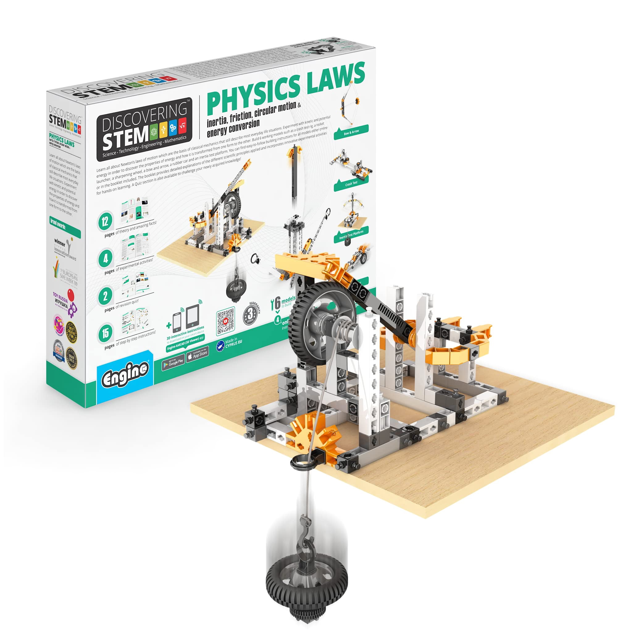 Engino- STEM Toys, Physics IFF17 Laws: Inertia, Friction, Circular ...
