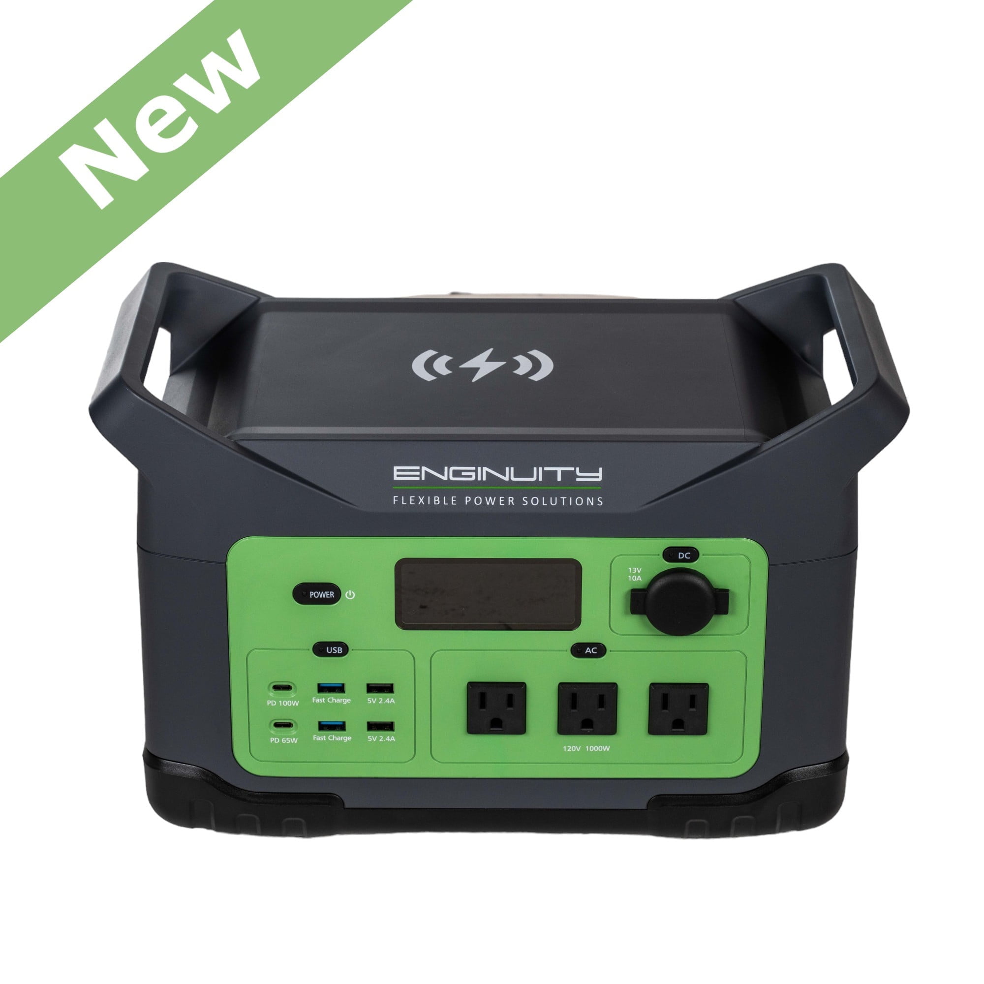 Enginuity 1000W, 907Wh Portable Power Station, Solar Generator, Camping ...