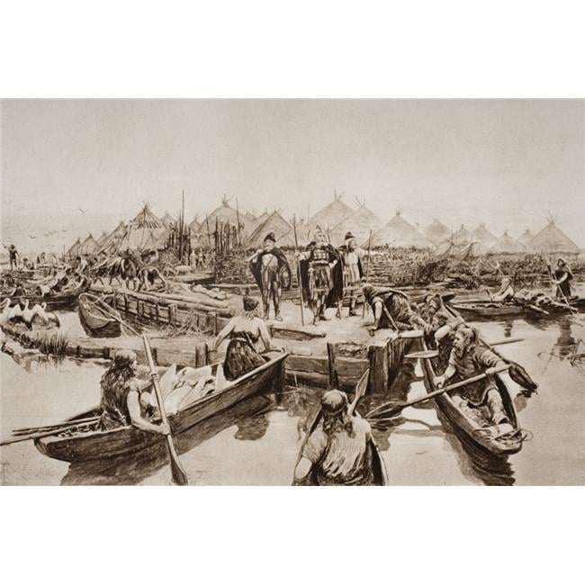 England 2 000 Years Ago The Landing Stage Of Prehistoric Lake Village ...