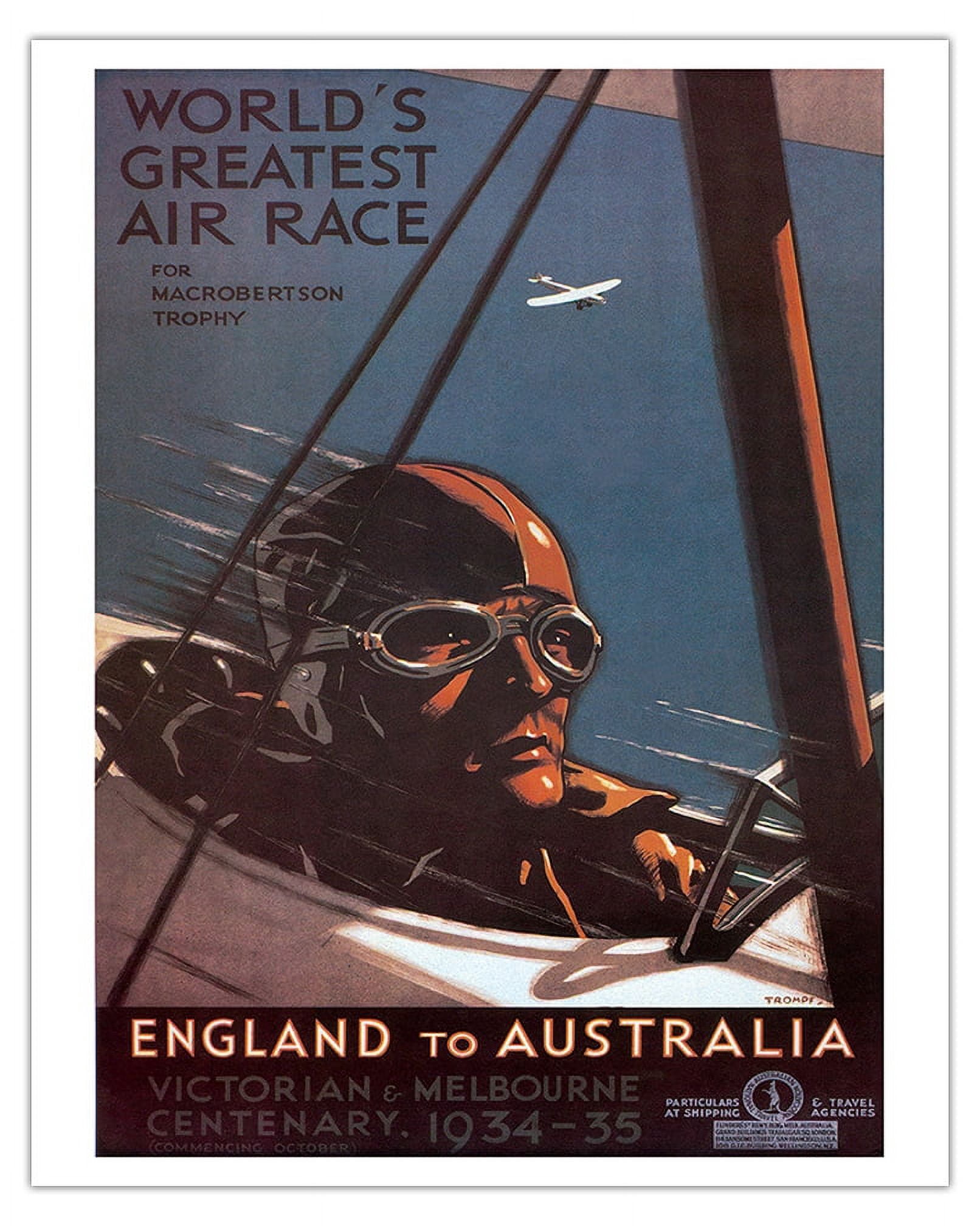 England to Australia - World Air Race for the MacRobertson Trophy ...