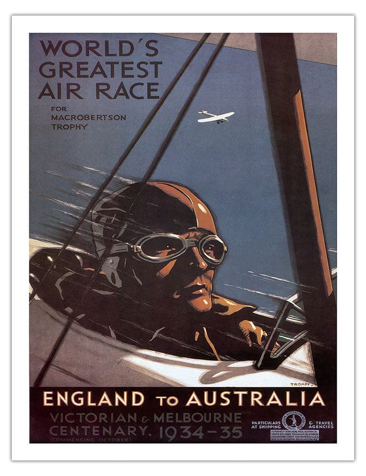 England to Australia - World Air Race for the MacRobertson Trophy ...