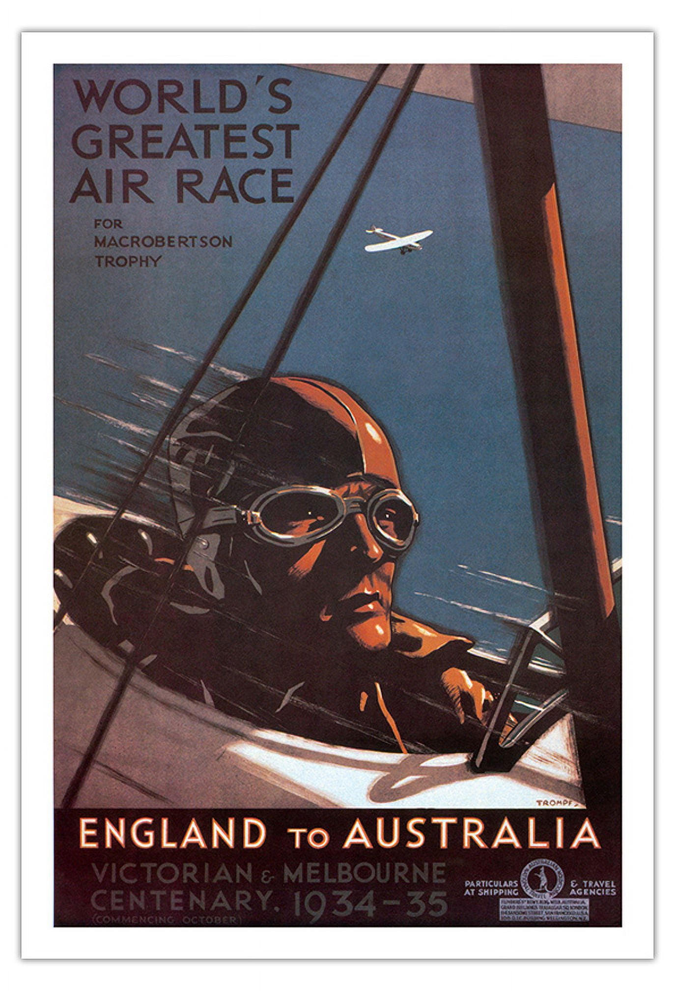 England to Australia - World Air Race for the MacRobertson Trophy ...