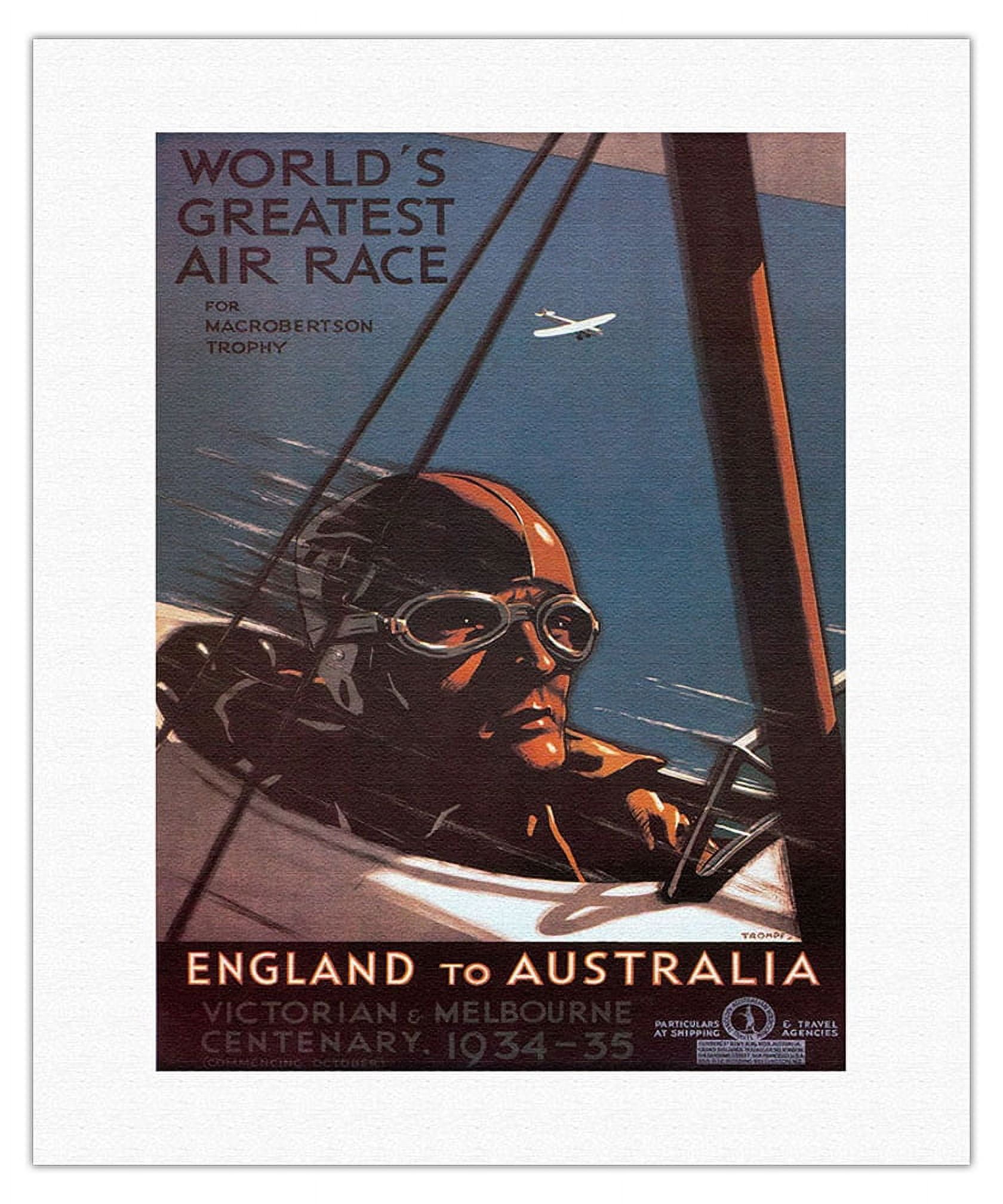 England to Australia - World Air Race for the MacRobertson Trophy ...
