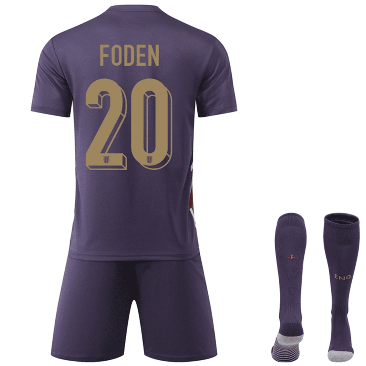England Away UEFA Euro Cup 2024 #20 Foden Soccer Jersey - Walmart.com