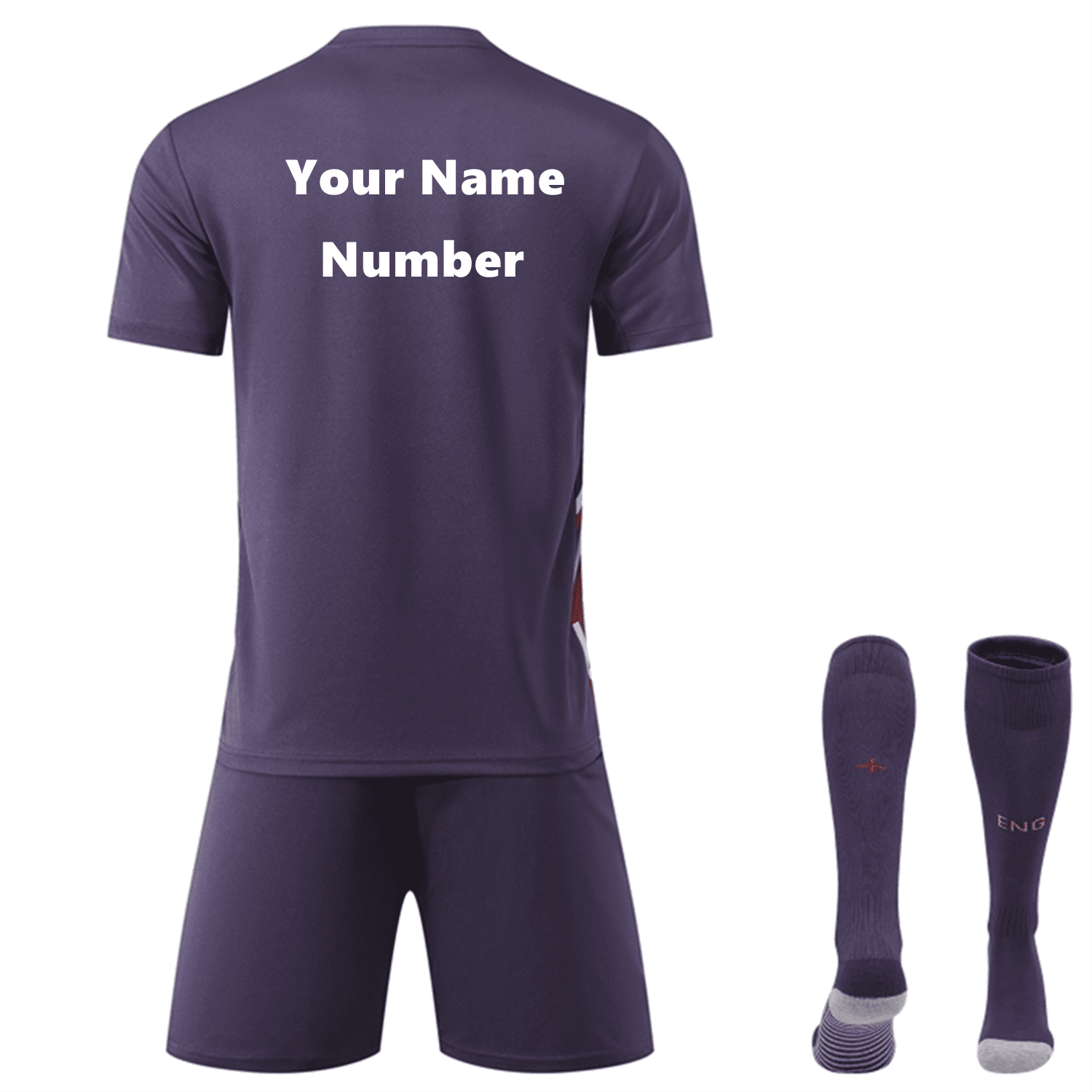 England Away UEFA Euro Cup 2024 Customized Soccer Jersey Kit - Walmart.com