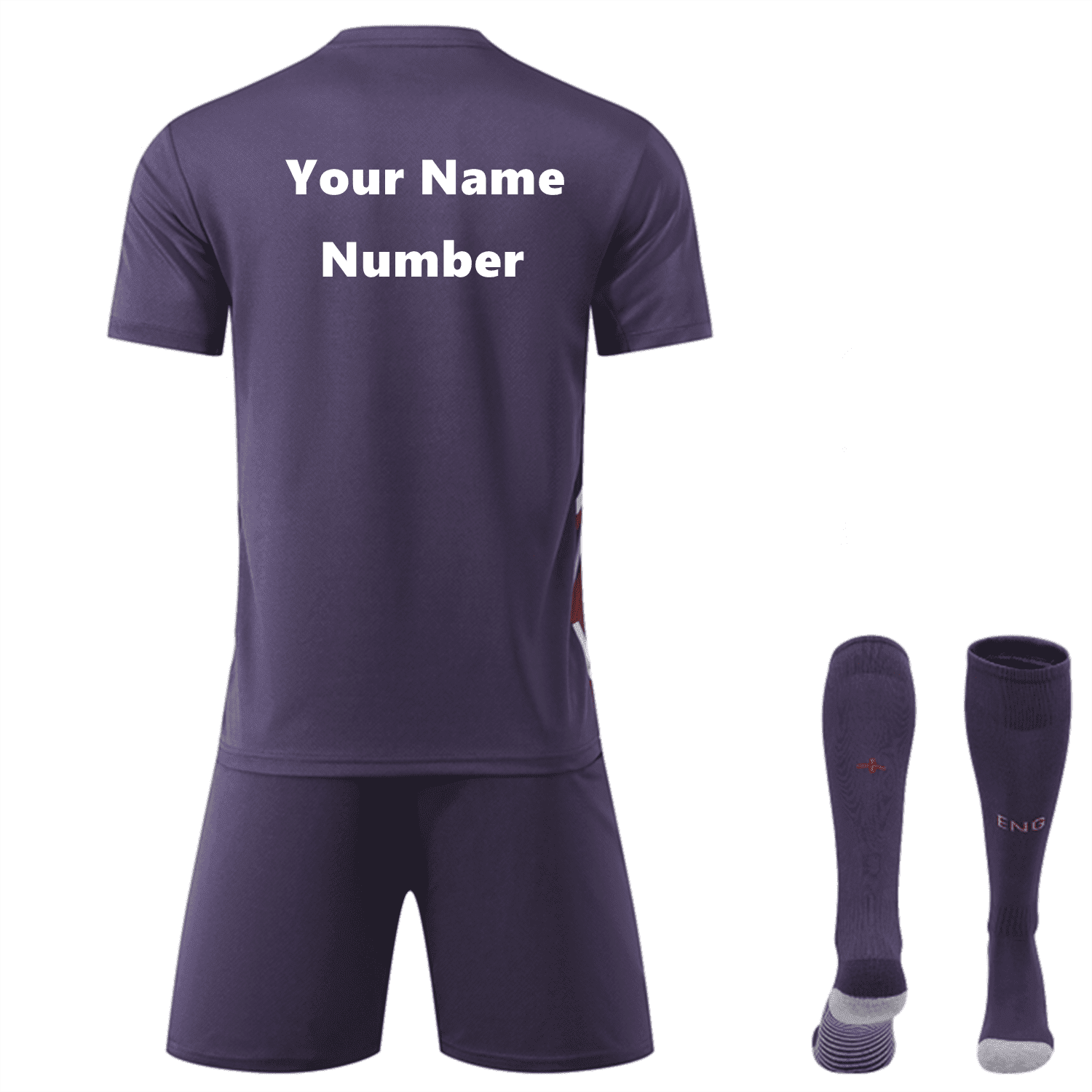 England Away UEFA Euro Cup 2024 Customized Soccer Jersey Kit - Walmart.com